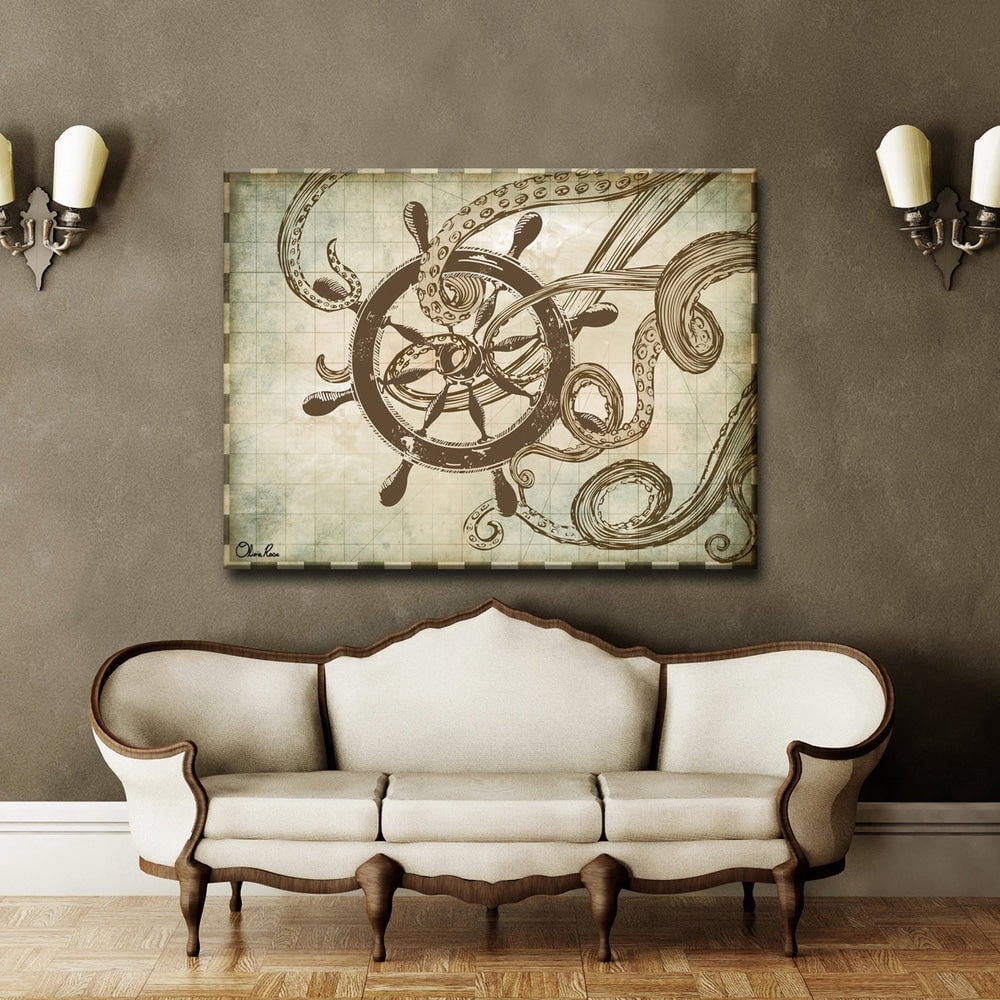 AatoeaX 'Sea Ships' Nautical Canvas Art Modern Wall Art Canvas Poster ...