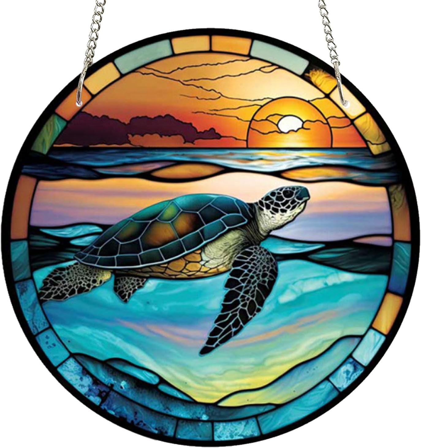 AatoeaX Serene Sea Turtle Acrylic Hanging - Peaceful, Oceanic for Beach ...
