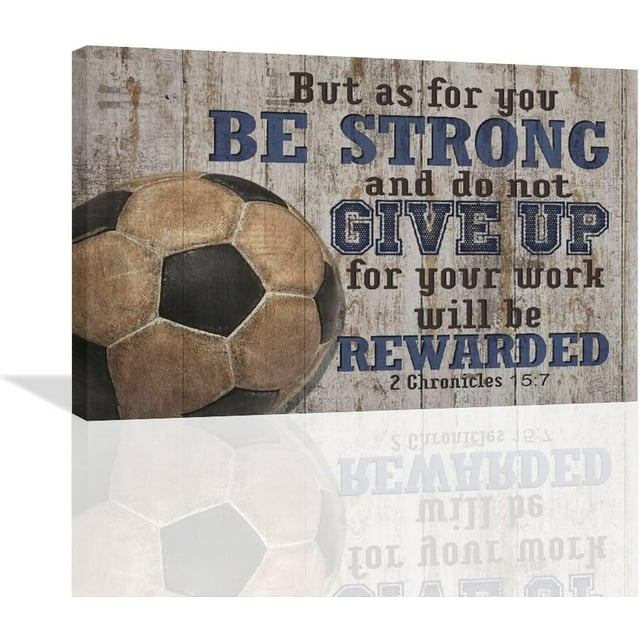 AatoeaX Soccer Sports Wall Art farmhouse Soccer wall decor ...