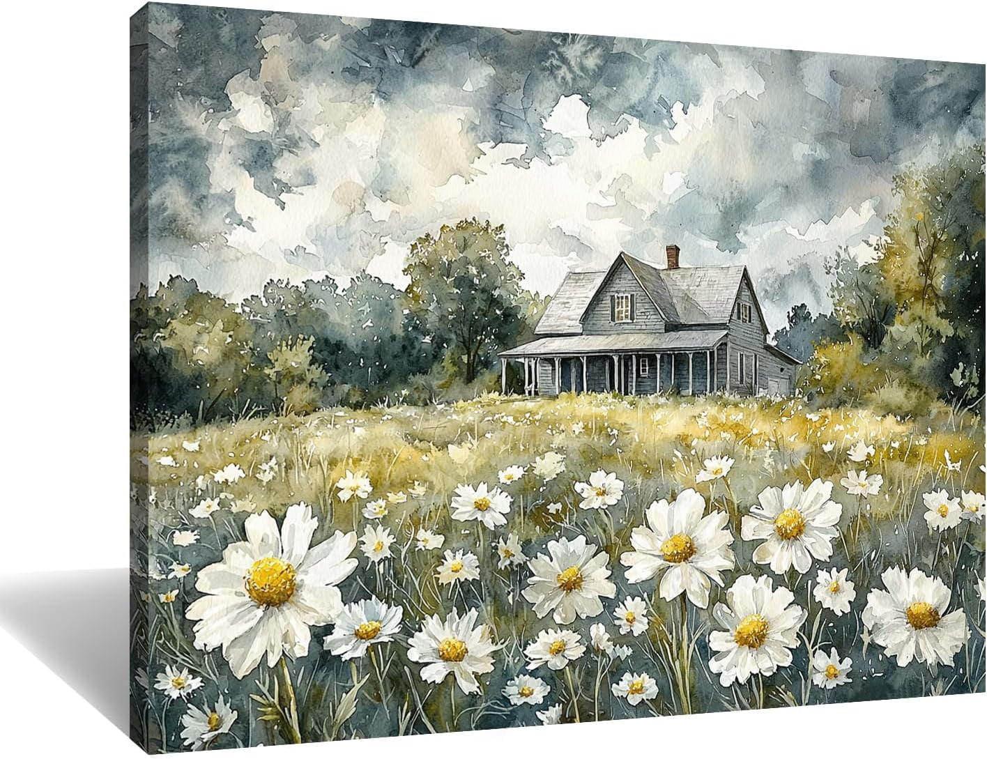 AatoeaX Spring Wildflower Canvas Poster Print Wall Art French Country ...