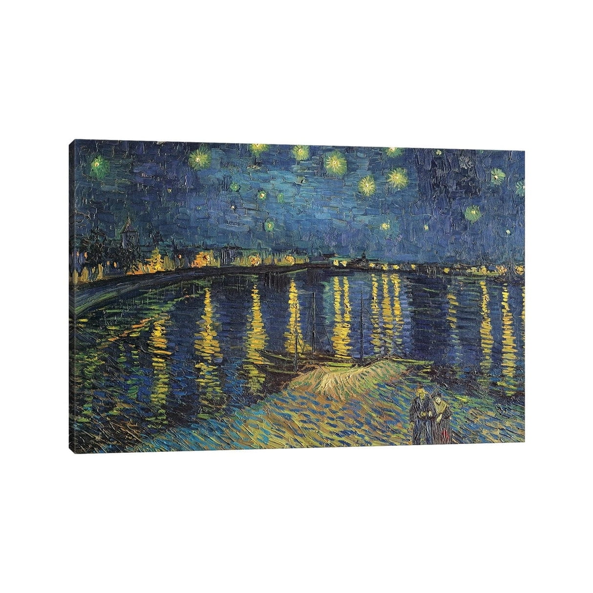 AatoeaX "Starry Night Over The Rhone, 1888" Canvas Print Modern Wall Art Canvas Poster ...