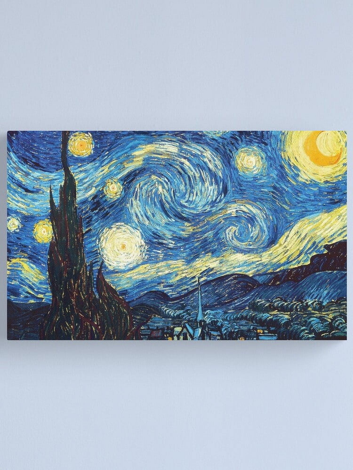 AatoeaX Starry Night - Van Gogh Canvas Print Aesthetic Home Decor – Perfect for Gallery Walls or ...