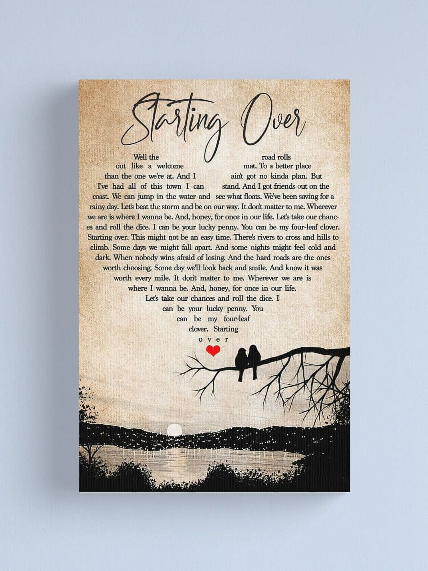 AatoeaX Starting Over Lyrics Chris Stapleton - Couple Bird Sunset ...