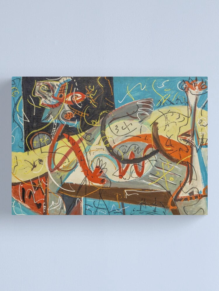 AatoeaX Stenographic Figure. Jackson Pollock. Canvas Print Modern Wall ...