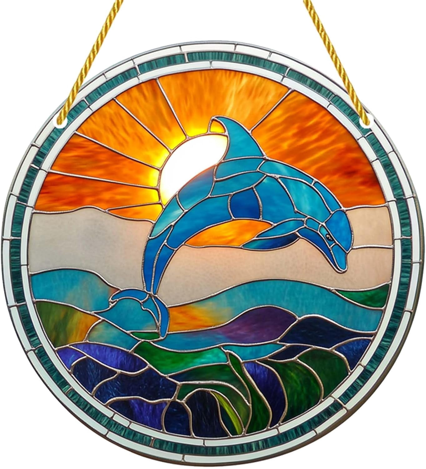 AatoeaX Stunning Dolphin Acrylic Window Hanging! Vivid ocean - themed ...