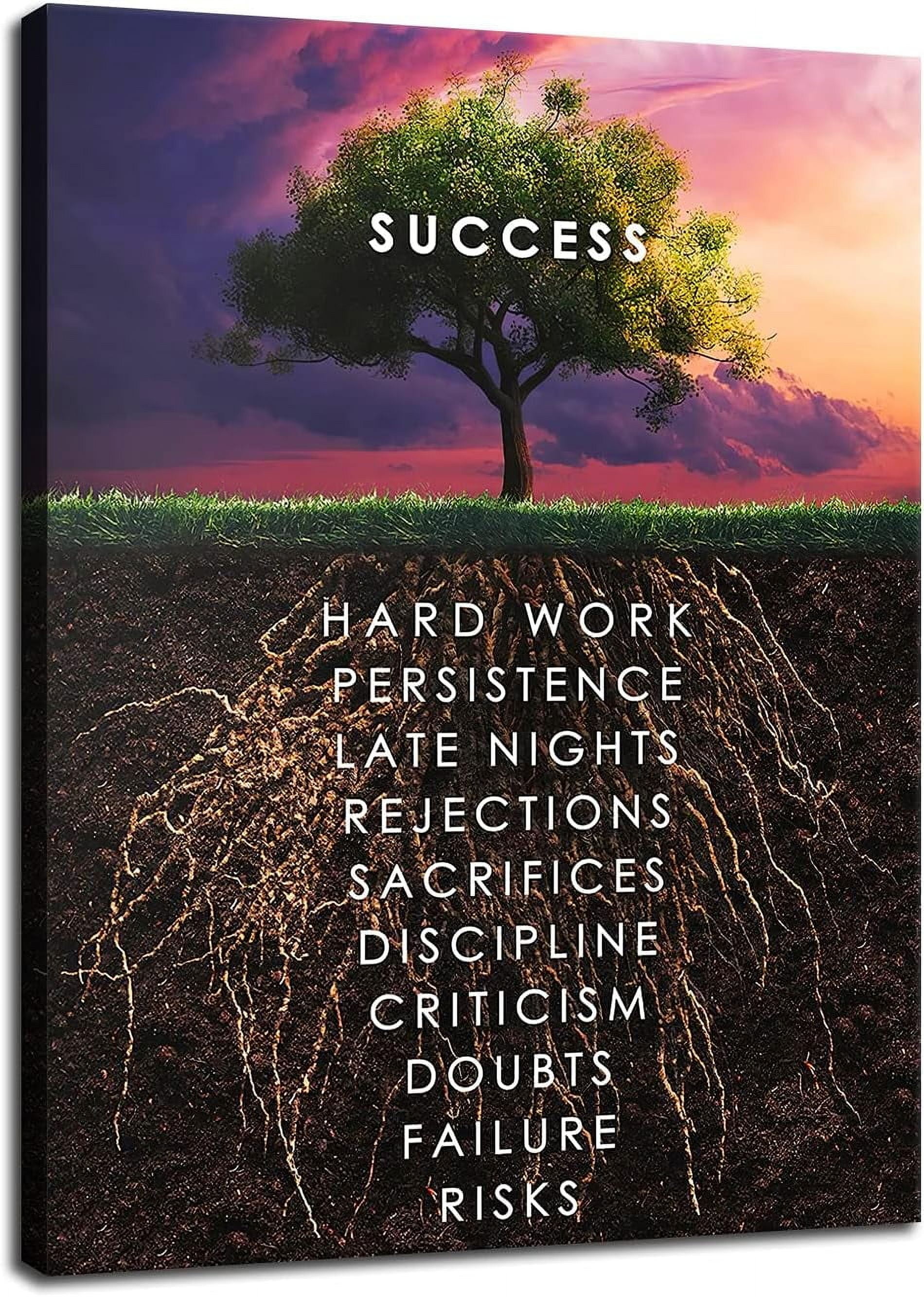 AatoeaX Success Tree Inspirational Wall Art Inspiring Canvas Prints ...
