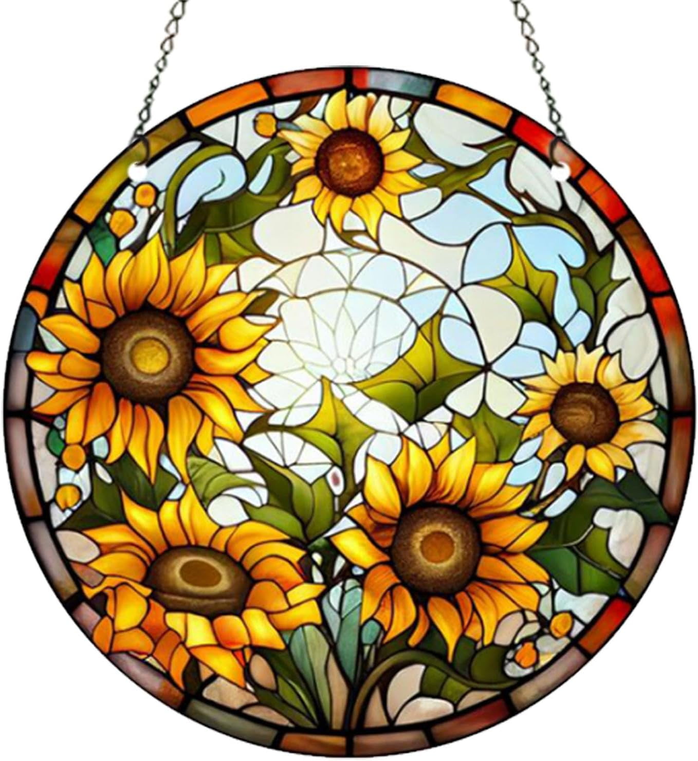 AatoeaX Sunflower - filled Acrylic Hanging - Sunny, Botanical for ...
