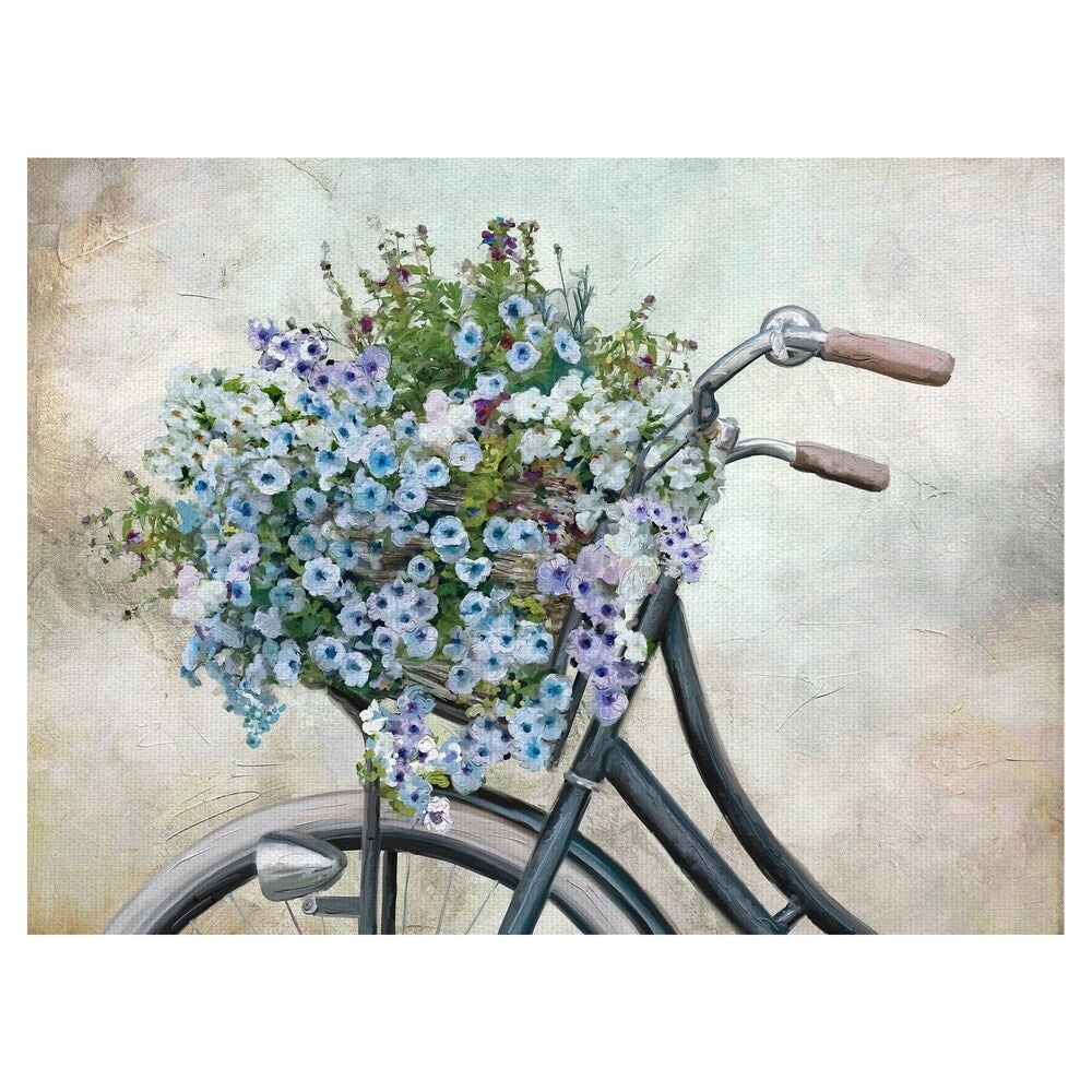AatoeaX Sweet Bicycle Ride Arts Wrapped Canvas Painting Art Print ...