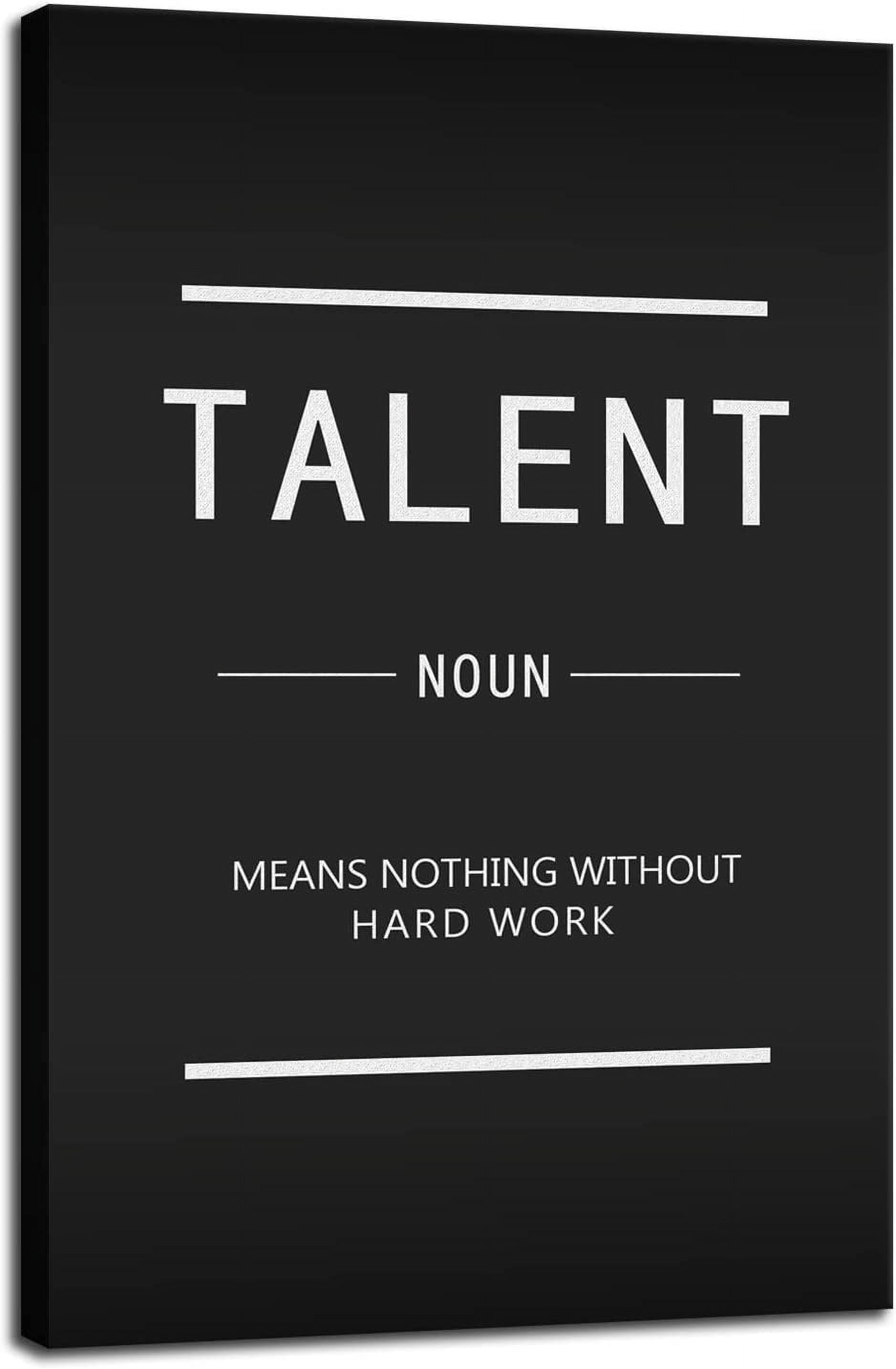 AatoeaX Talent Inspirational Painting Poster Canvas Wall Art Inspiring ...
