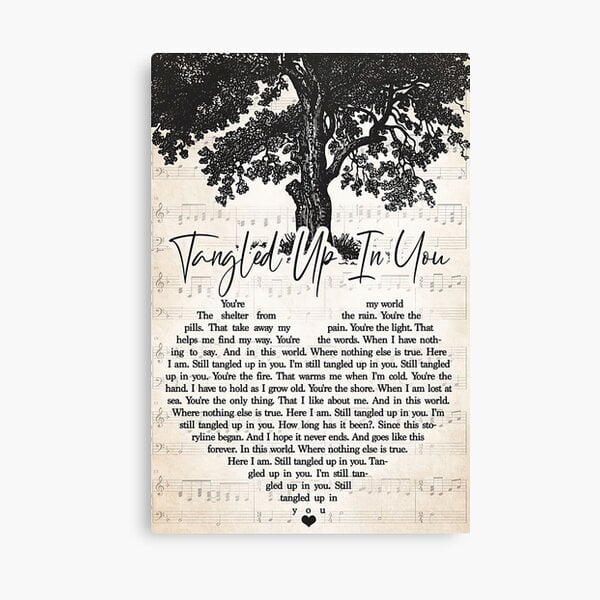 AatoeaX Tangled Up In You Lyrics Wall Art - Staind Gift Canvas Print ...