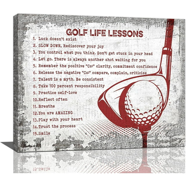 AatoeaX Tennis Gifts Inspirational Wall Decor Tennis Life Lessons ...