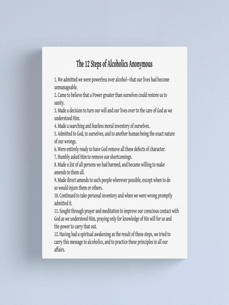 AatoeaX The 12 Steps Canvas Print Modern Wall Art Canvas Poster ...