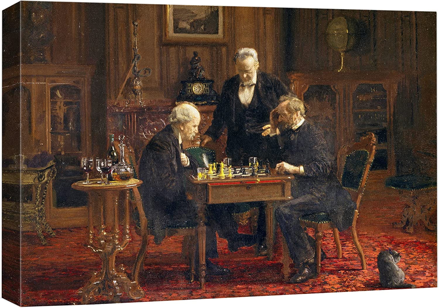 AatoeaX The Chess Players by Thomas Eakins Canvas Print Wall Art Famous ...