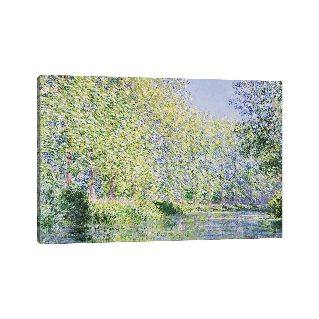 AatoeaX "The Epte River Near Giverny" Canvas Print Aesthetic Home Decor – Perfect for Gallery ...