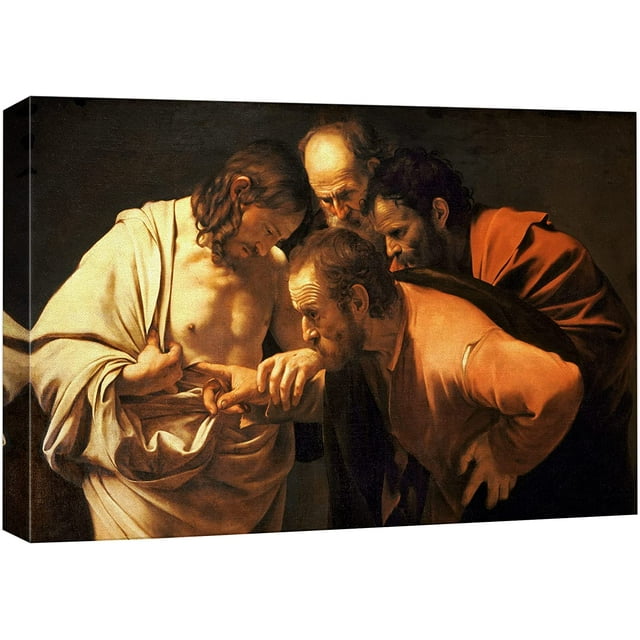 AatoeaX The Incredulity of Saint Thomas by Caravaggio Canvas Print Wall ...