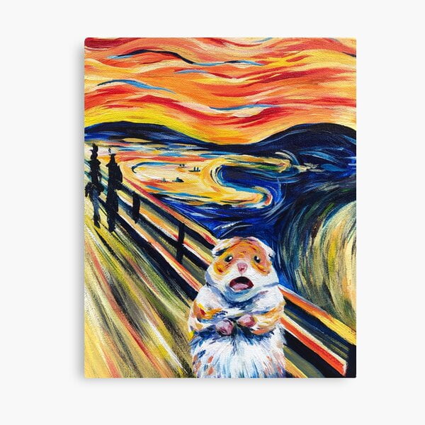 AatoeaX The Screaming Hamster Canvas Print Modern Wall Art Canvas ...