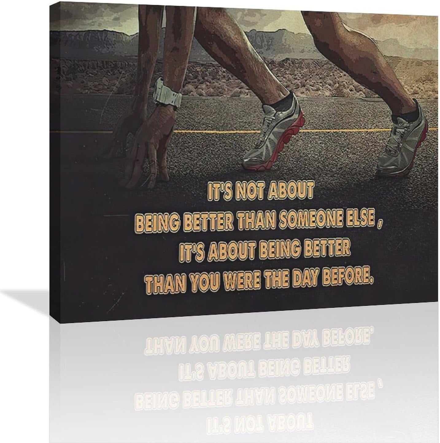 AatoeaX Track And Field Wall Art Running Sports Wall Decor Running Sign ...