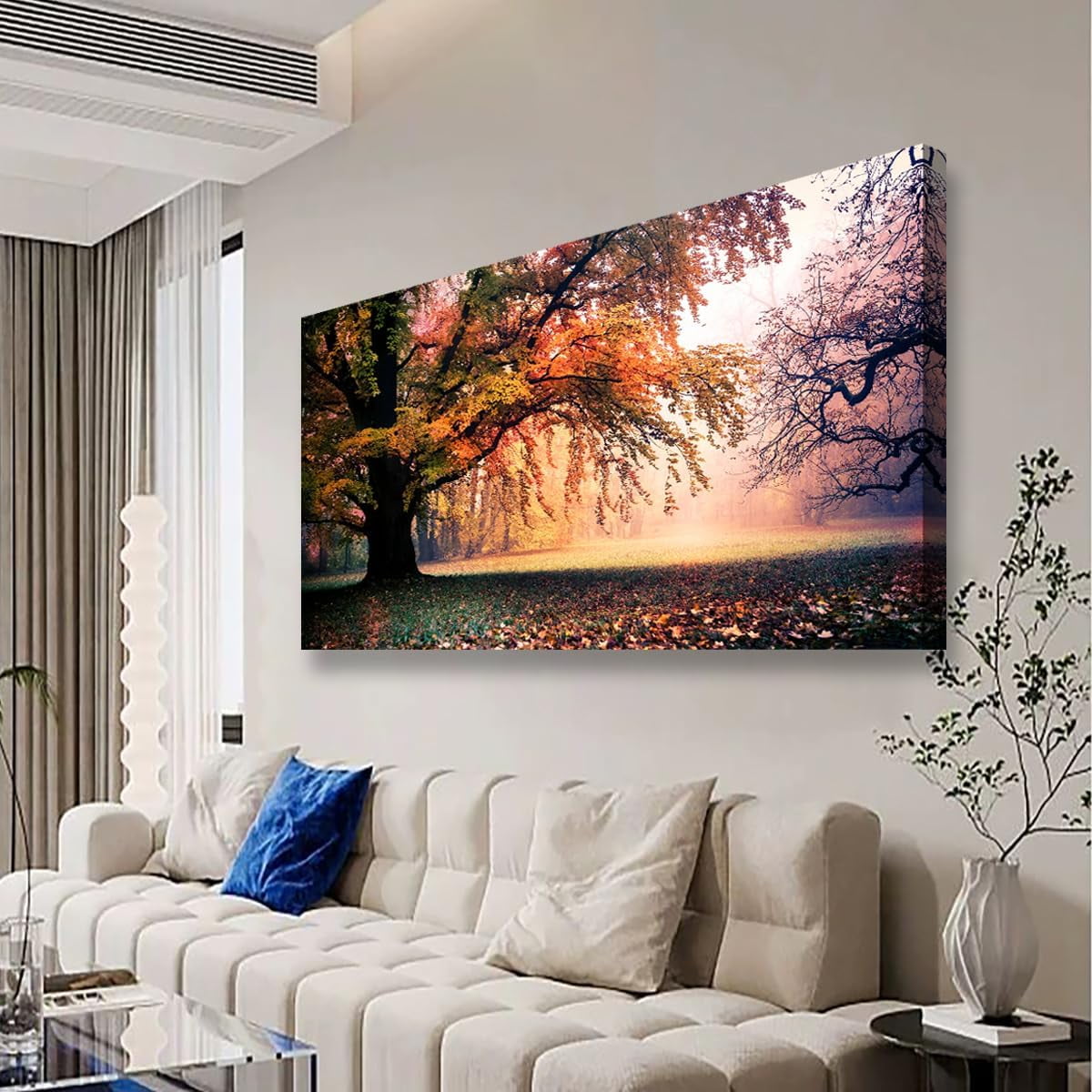 AatoeaX Tree of Life Wall Art for Living Room Bedroom Office Landscape ...