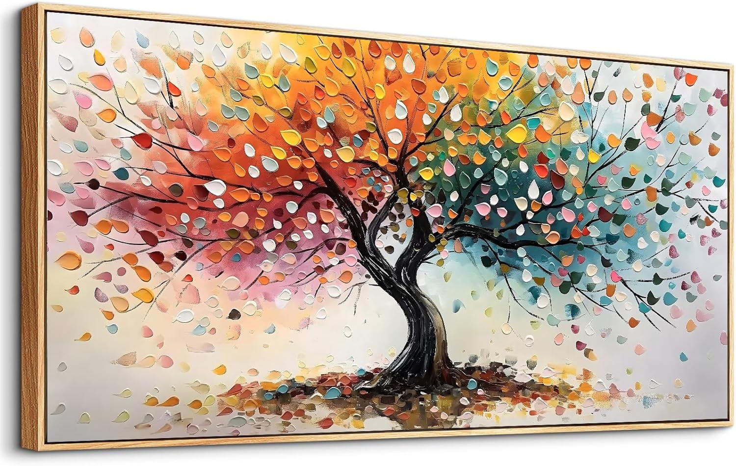 AatoeaX Tree of Life Wall Art, Rainbow Tree Canvas Prints Abstract ...