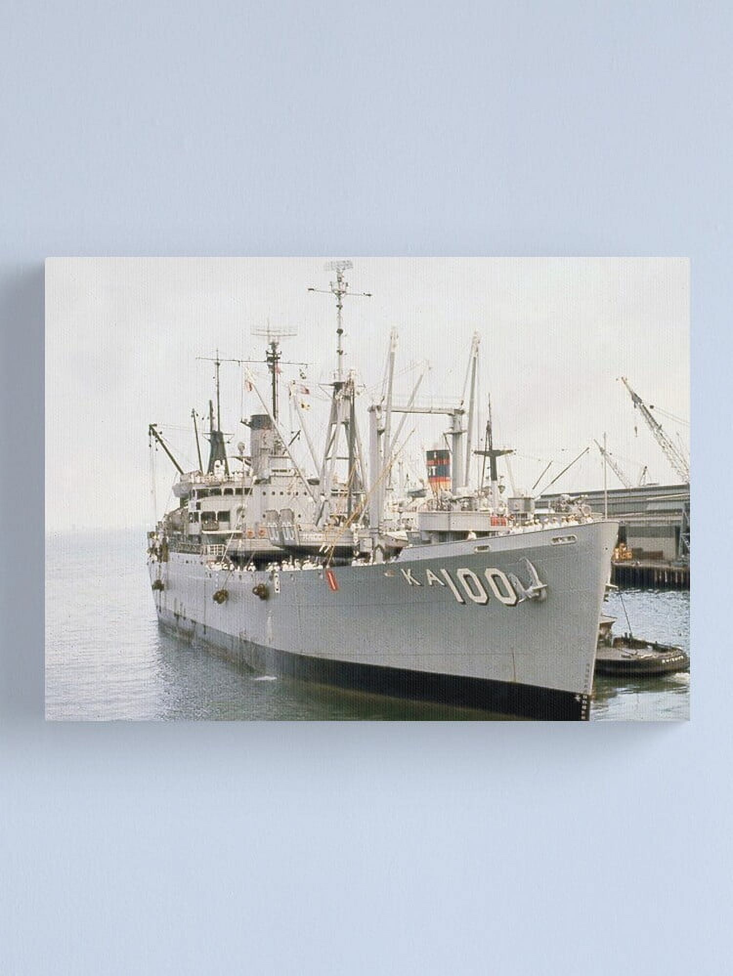 AatoeaX USS OGLETHORPE (AKA-100) SHIP'S STORE Canvas Print Aesthetic ...