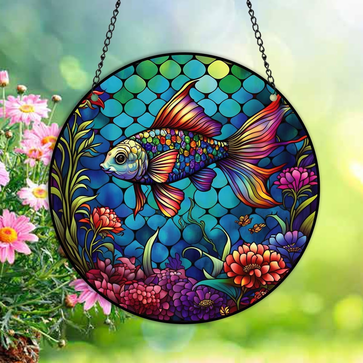 AatoeaX Unique Goldfish Window Decor: Vivid Colors, Transparent Acrylic ...