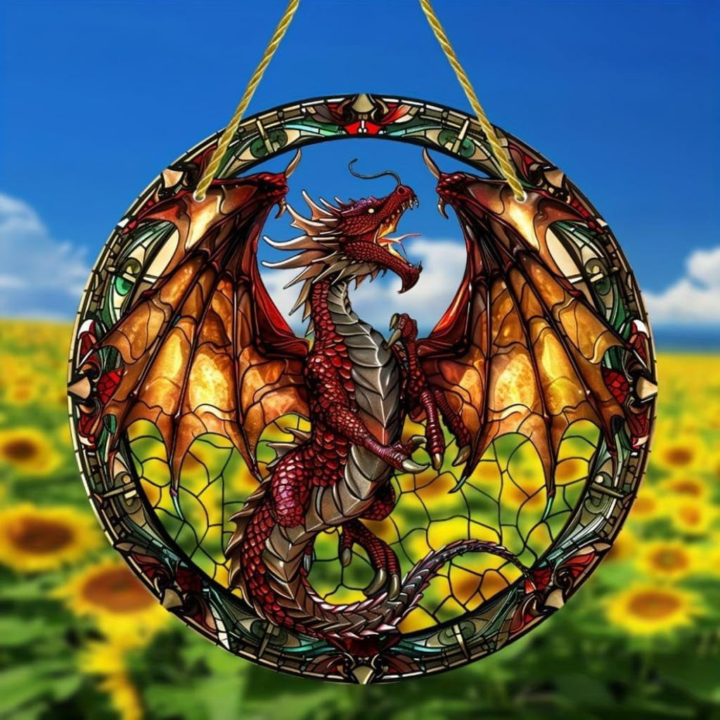 AatoeaX Unique Transparent Acrylic Dragon Window Decor - Mythical ...