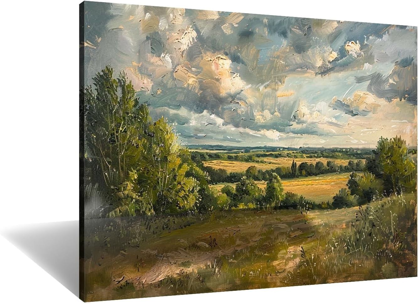 AatoeaX Vintage Countryside Canvas Poster Wall Art for Living Room ...