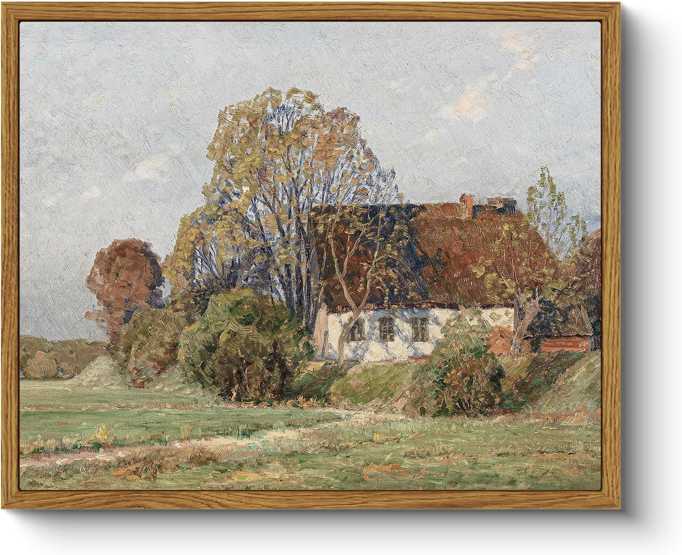 AatoeaX Vintage Farm Wall Art, Cottage Scenery Retro Painting Decor ...