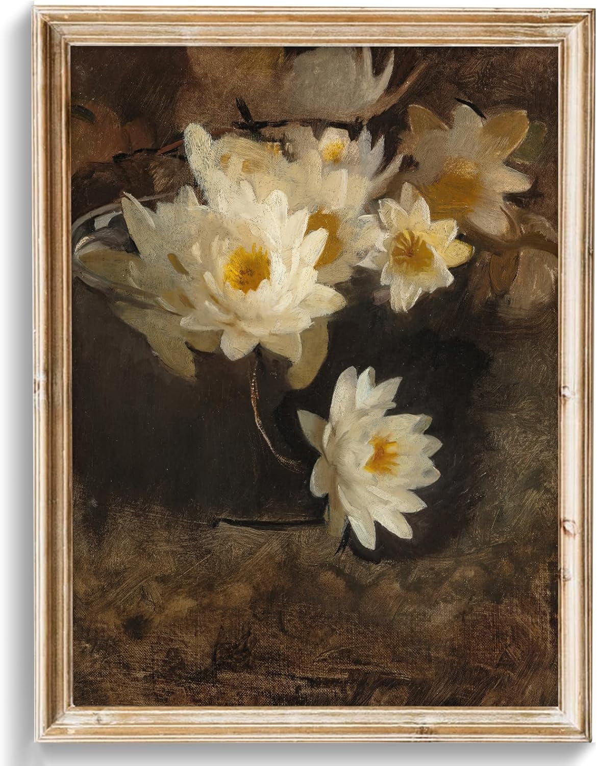 AatoeaX Vintage Wall Art, Moody Floral Wall Painting Canvas Prints ...