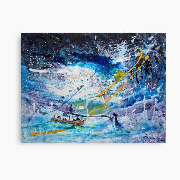 AatoeaX Walking on the Water Canvas Print Modern Wall Art Canvas Poster ...