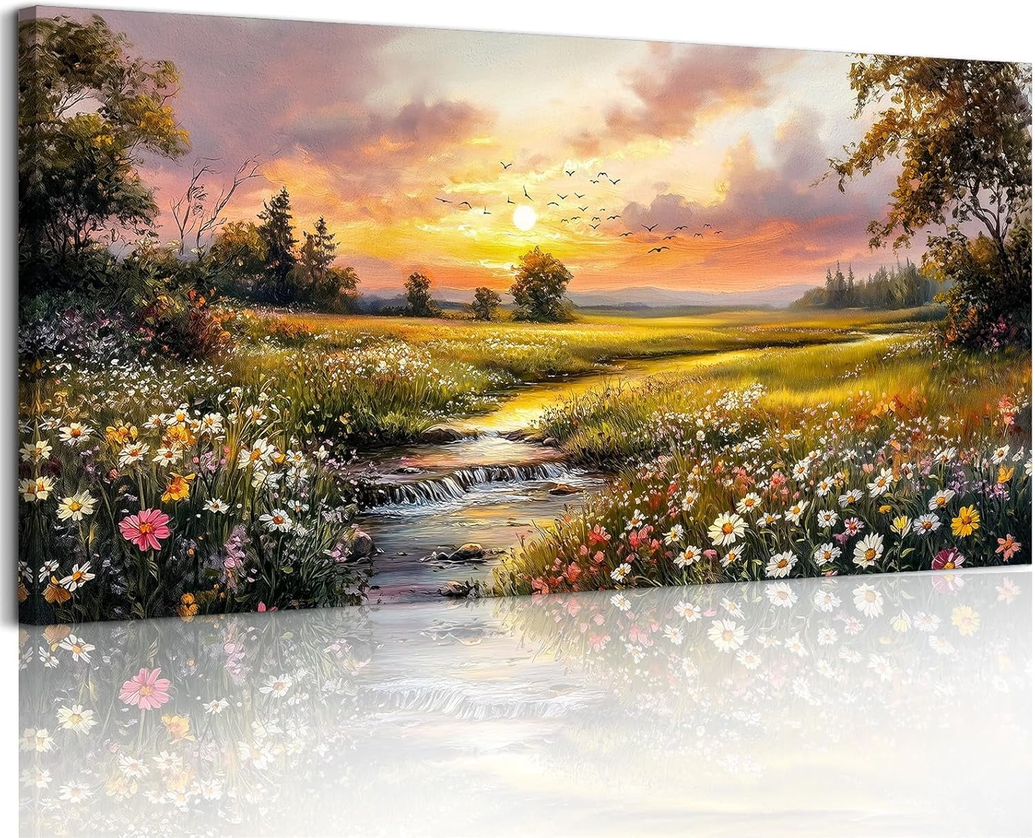 AatoeaX Wall Art for Living Room, Country Landscape Canvas Art Prints ...