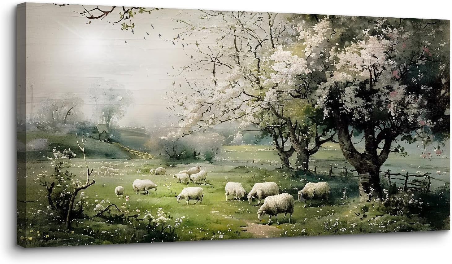 AatoeaX Wall Art for Living Room, Farm Landscape Canvas Art Prints ...