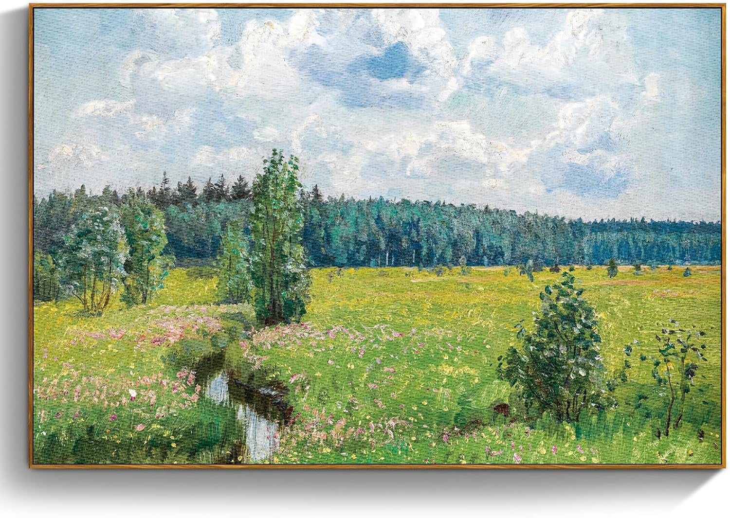 AatoeaX Wall Art for Living Room, Summer Forest Vintage Canvas Prints ...