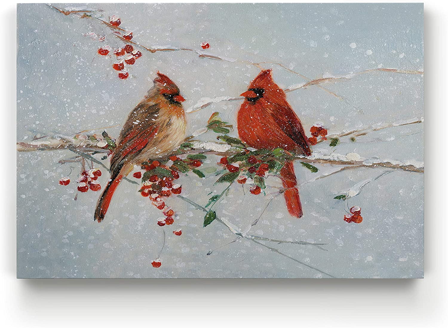 AatoeaX Wall Art Pictures & Prints Red Cardinals in Winter Birds ...