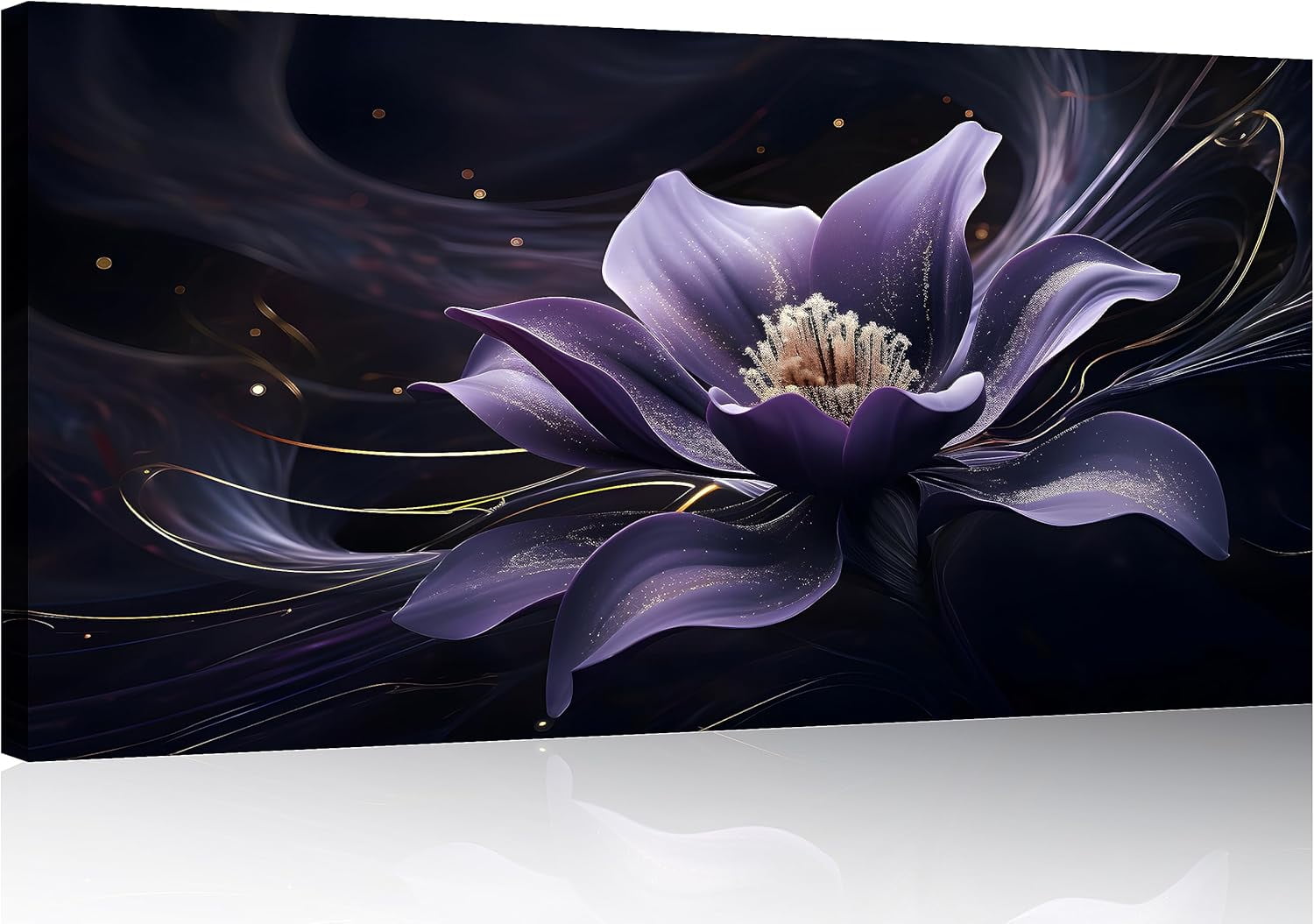 AatoeaX Wall Art Purple Canvas Wall Art Purple Wall Decor Purple Flower ...