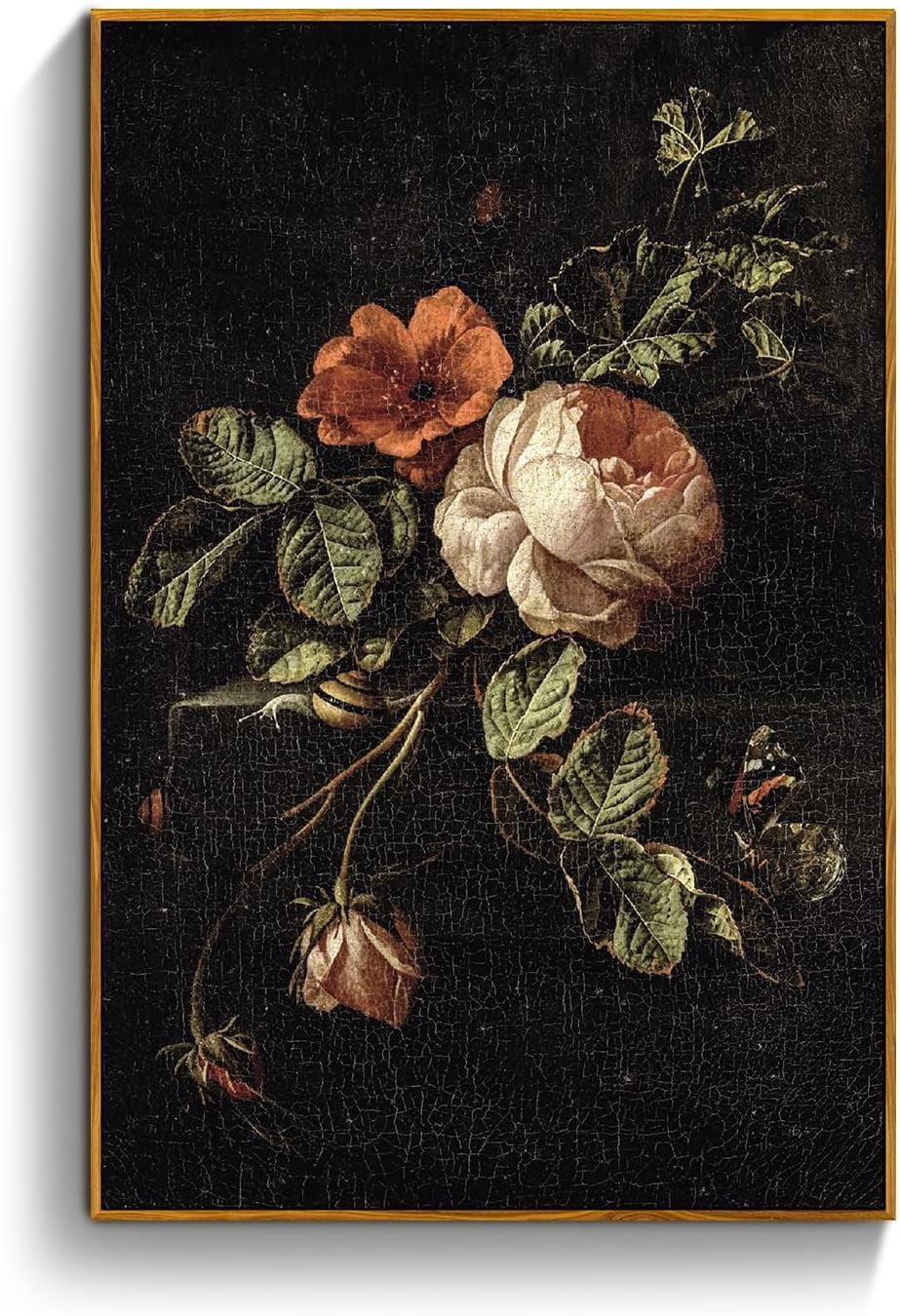 AatoeaX Wall Art, Still Life Rose Canvas Prints, Botanical Floral ...