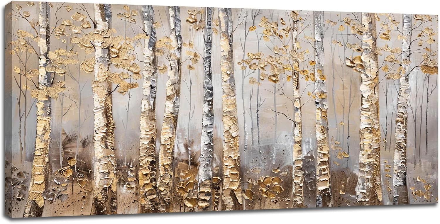 AatoeaX White Birch Wall Art Nature Tree Pictures Wall Decor Forest ...