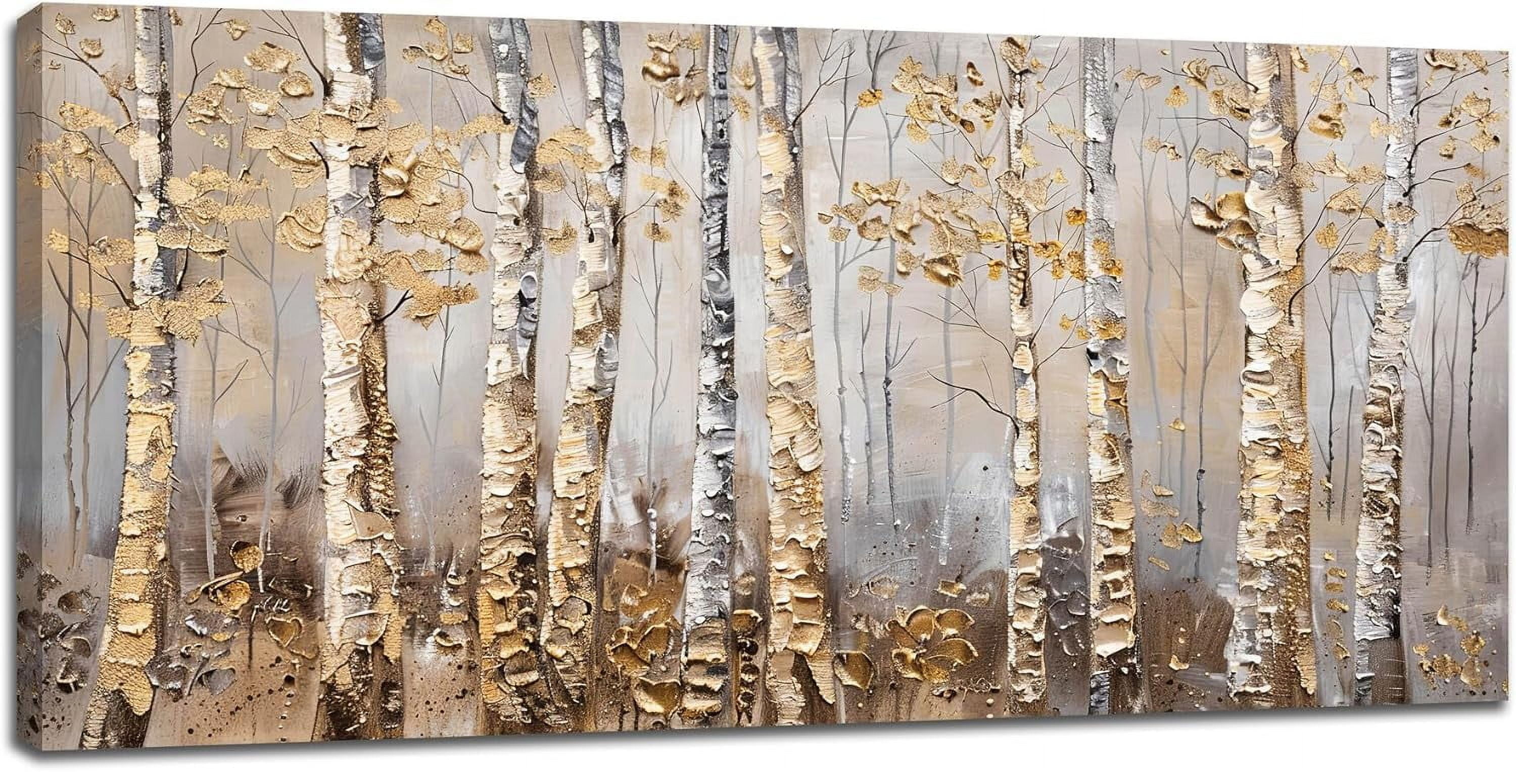 AatoeaX White Birch Wall Art Nature Tree Pictures Wall Decor Forest ...