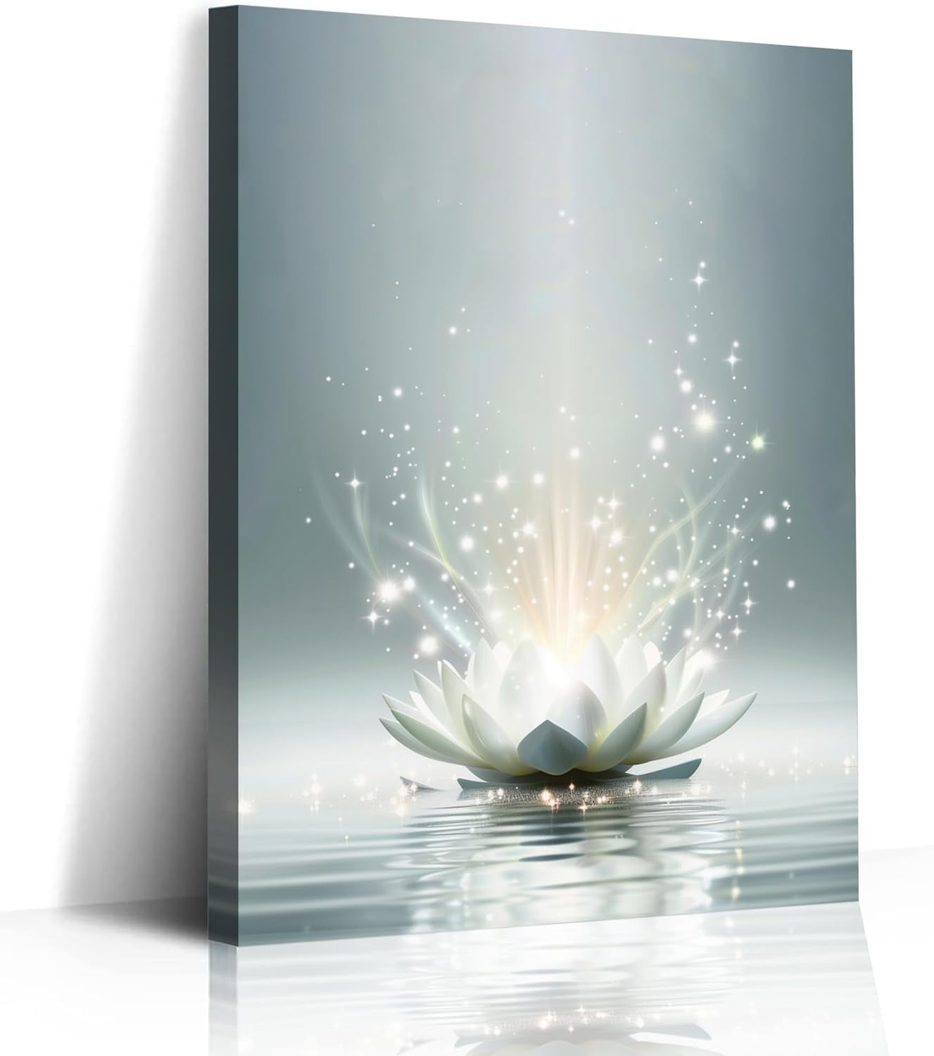 AatoeaX Zen Canvas Wall Art Ethereal Lotus Wall Art Poster Zen Serenity ...