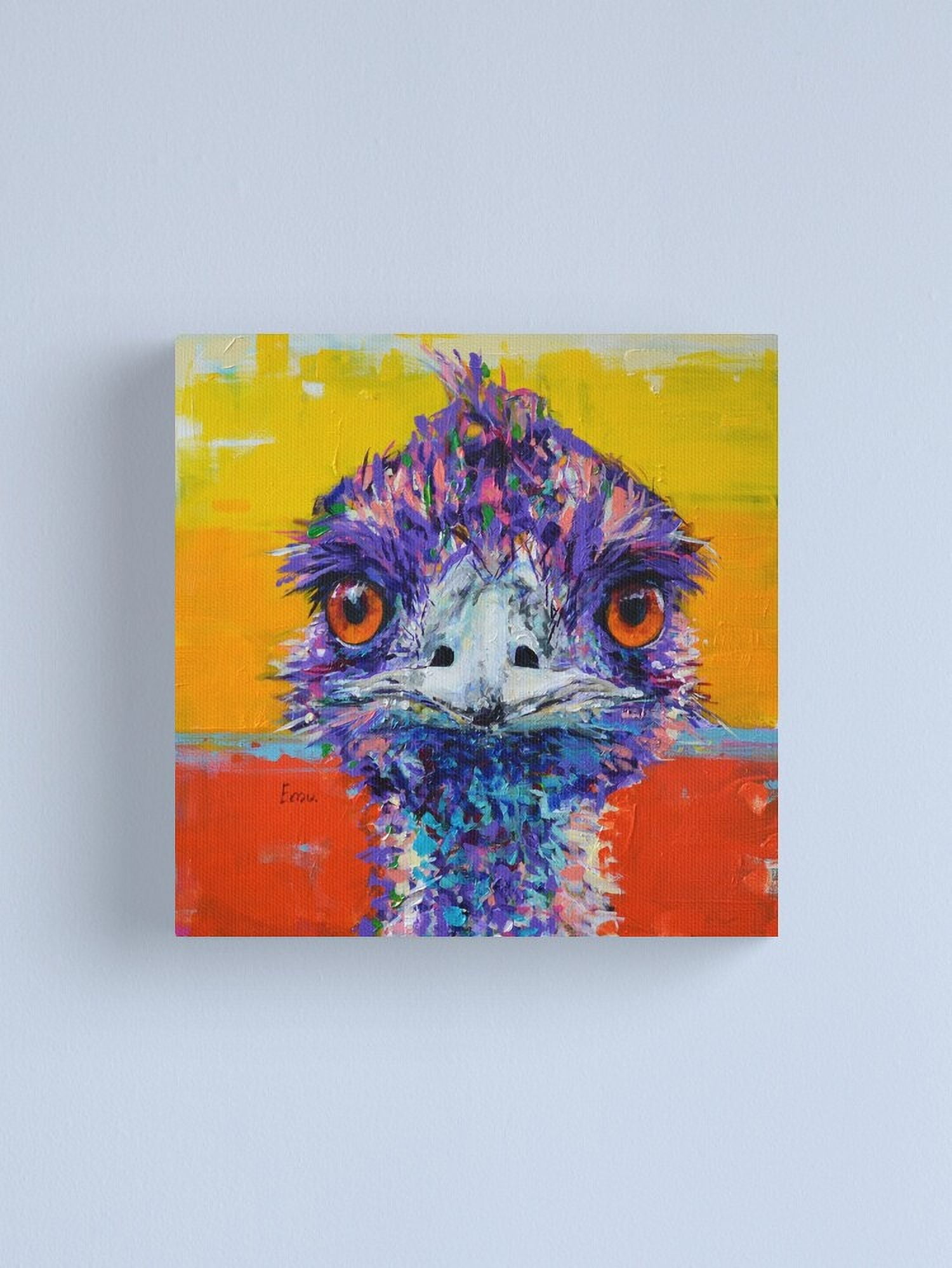 AatoeaX contemporary Australian Emu painting, art print. Canvas Print ...
