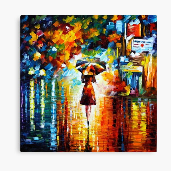 AatoeaX rain princess - Leonid Afremov Canvas Print Modern Wall Art ...