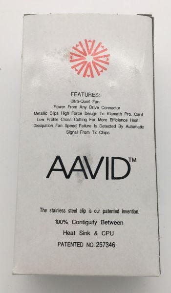 Aavid cpu heatsink fan cooler forpentium ii new, p2, pentium 2, pentium ...