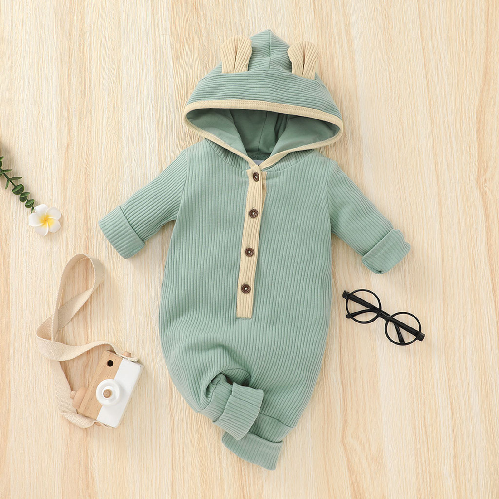 Aayomet Baby Rompers Baby Girls' Long-Sleeve Coveralls, Multipacks,Green 6-9M - Walmart.com