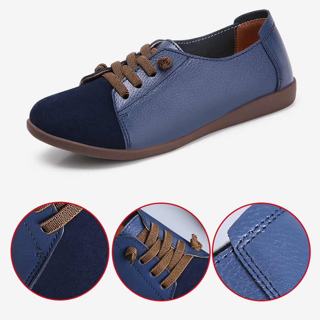 Aayomet Casual Shoes for Women Wedge Leisure Women Lace-Up Round Toe ...