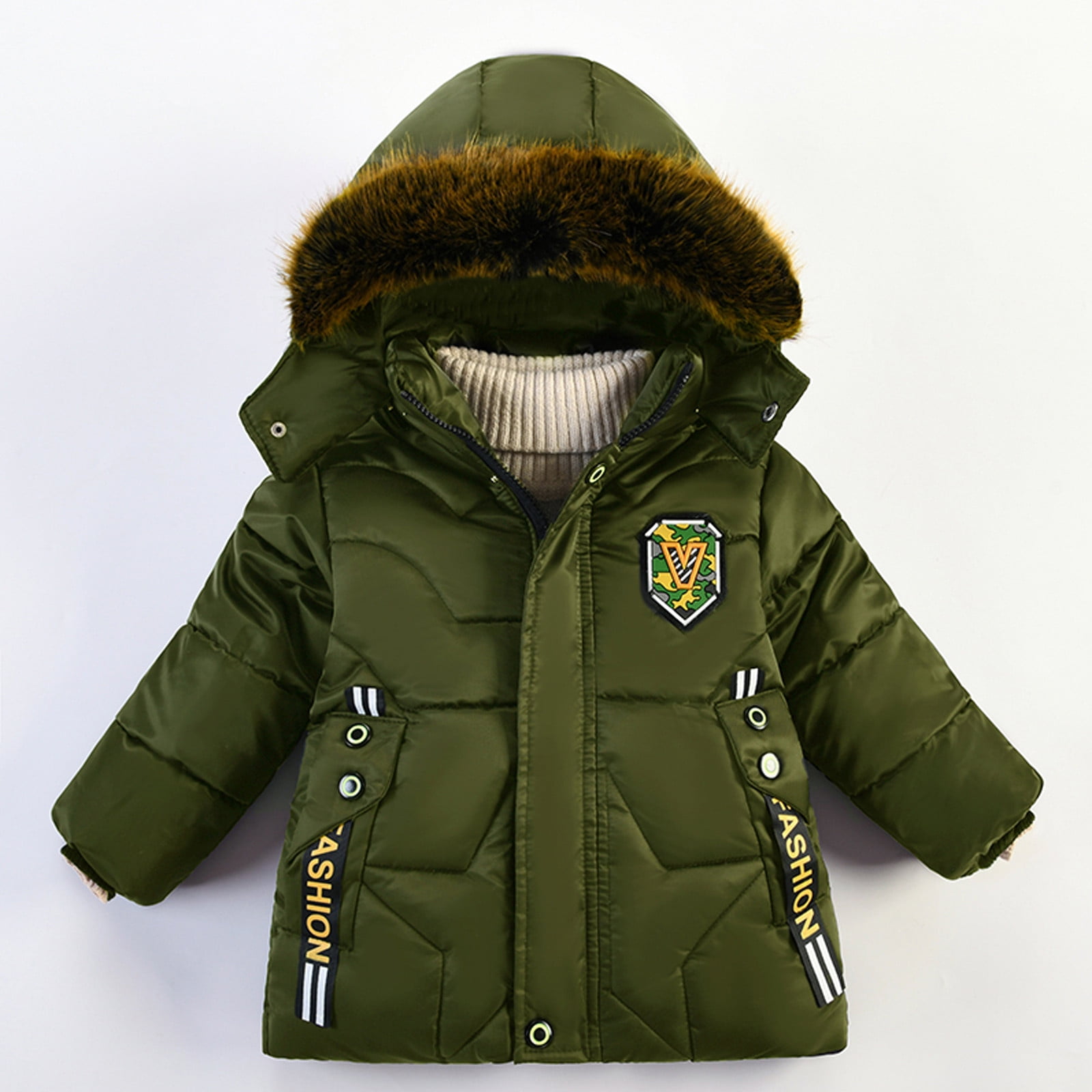 Aayomet Coat For Boy Boy's Waterproof Ski Snow Jacket Hooded Lined ...