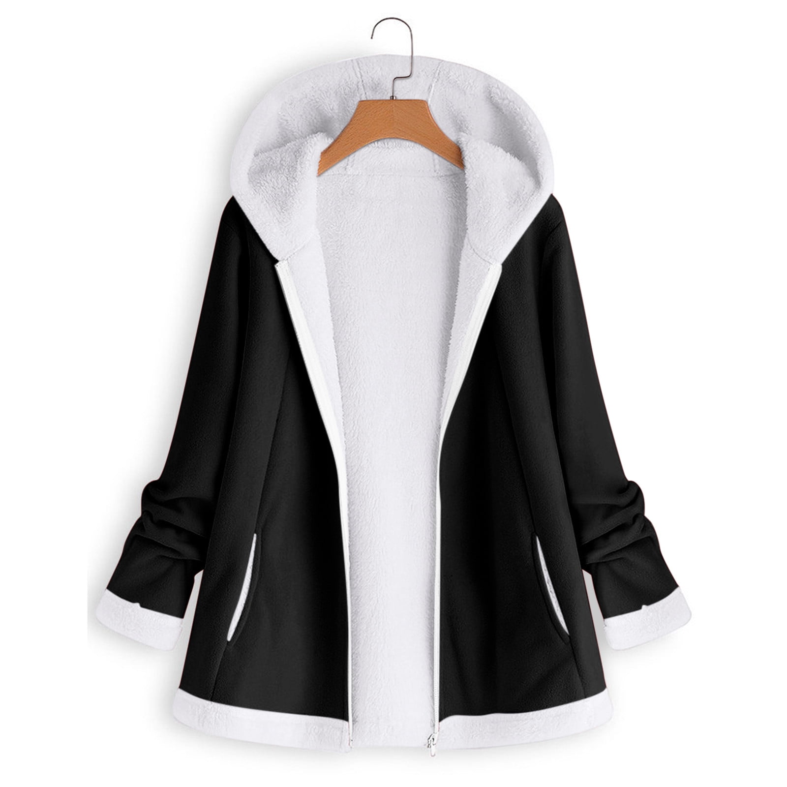 Aayomet Coats For Women Fashion Womens Notched Lapel Collar Double Pea