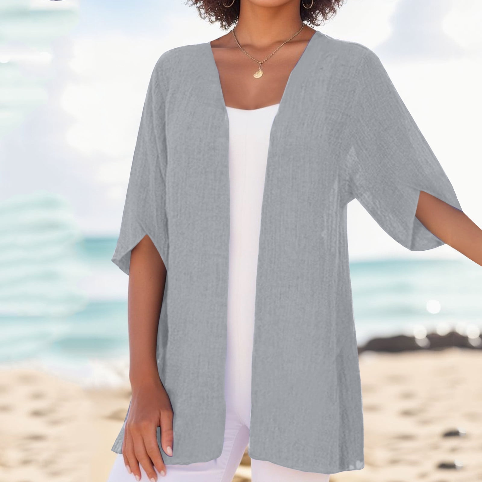 Aayomet Fall Cardigans for Women V Neck Solid Color Comfortable ...