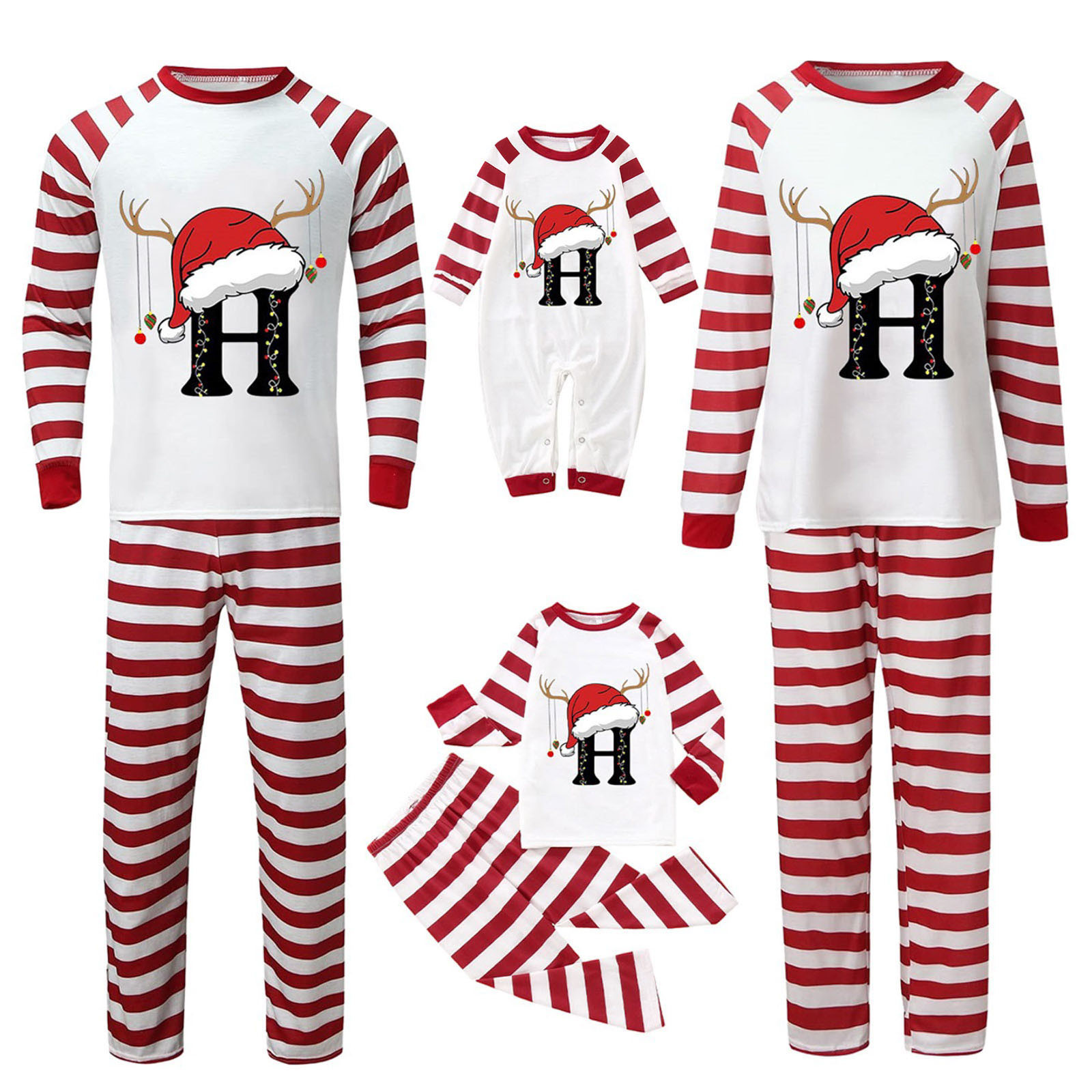 Aayomet Family Christmas Pajamas Matching Sets 2024 Alphabet Matching ...