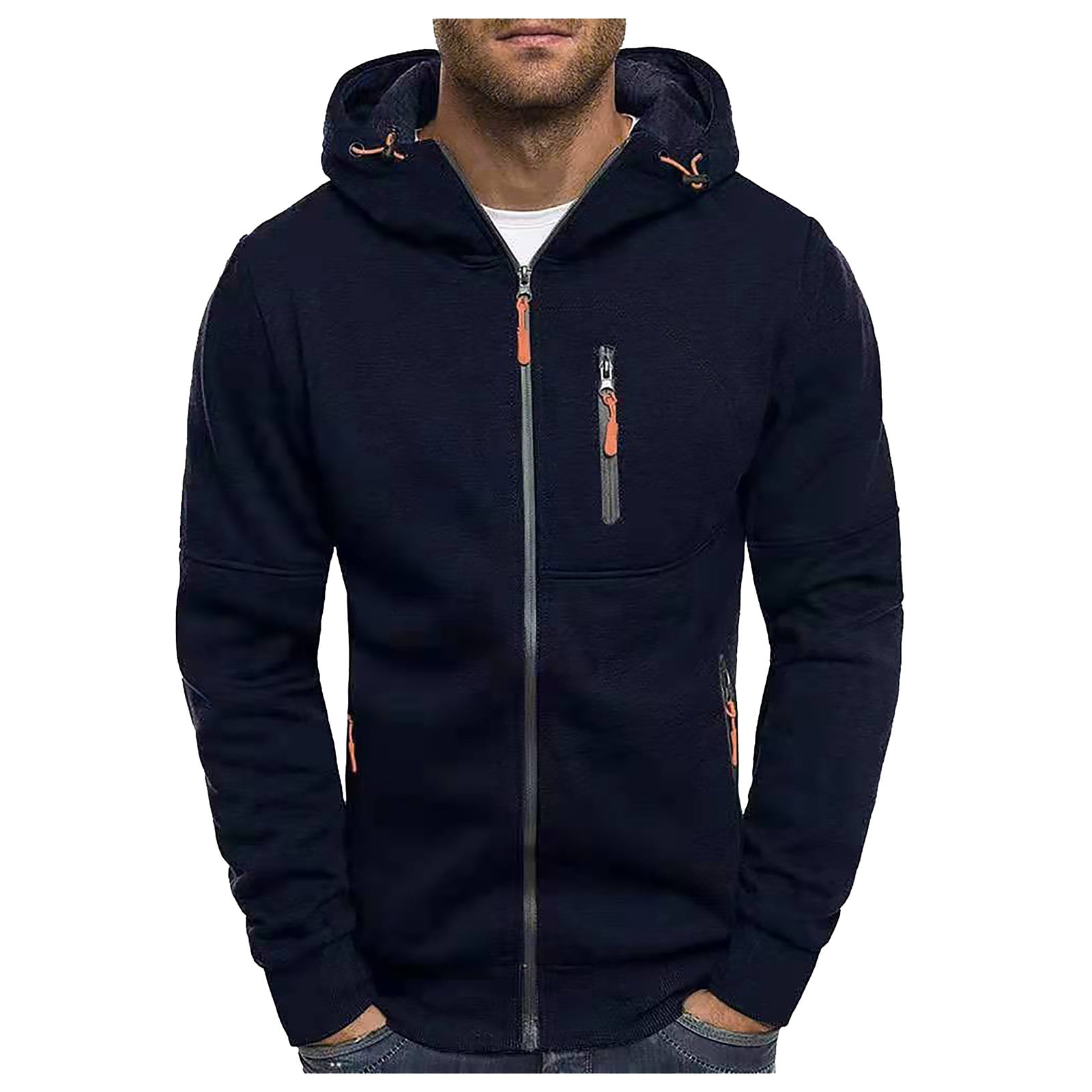 Aayomet Hoodies For Men Mens Hoodies Contrast Color Pullover Long ...