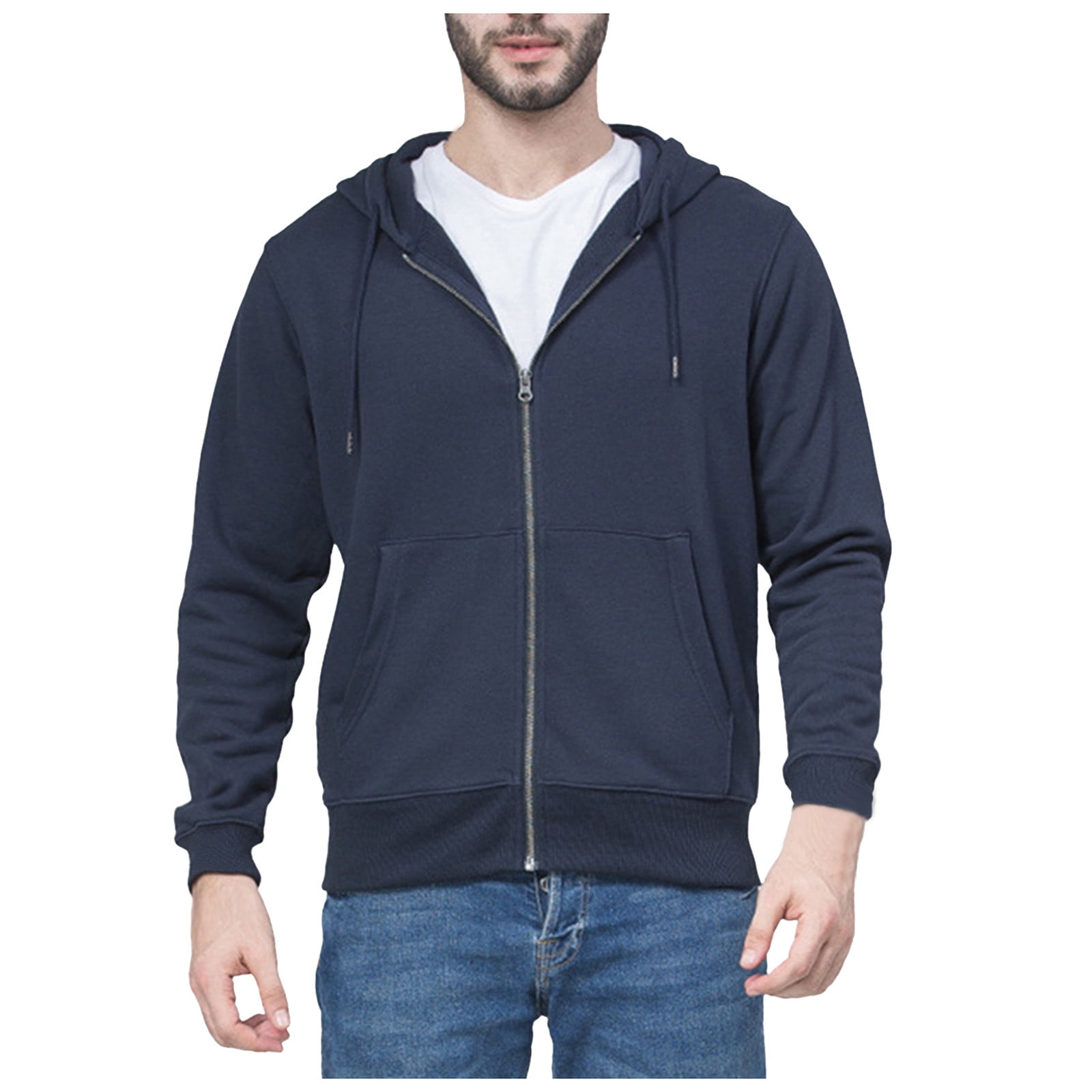 Aayomet Hoodies for Men Men's Ever Soft Fleece Full Zip Hoodie Jacket ...